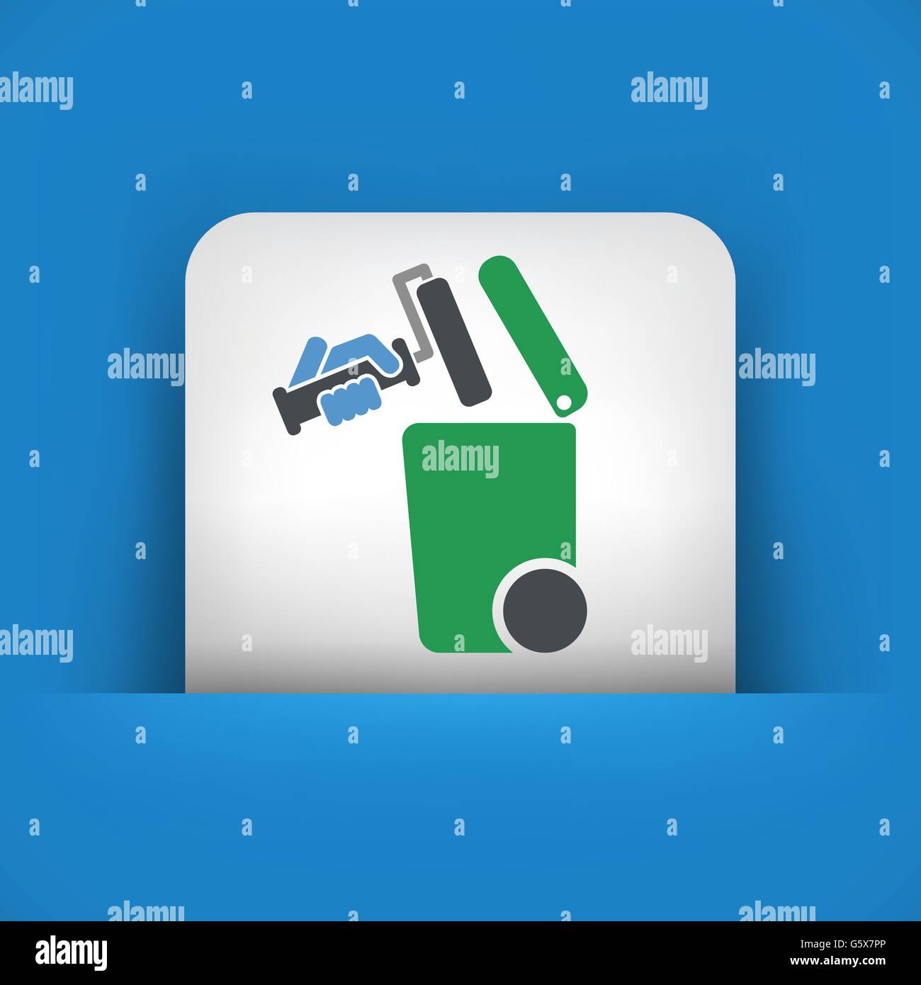 Paint bins Stock Vector Images - Alamy