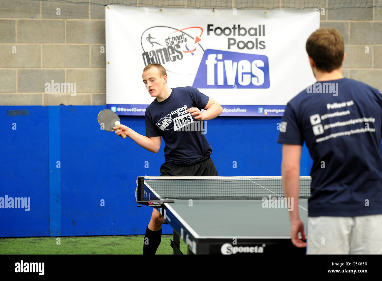 Sport - Street Games Football Pools Fives - Manchester Stock Photo - Alamy