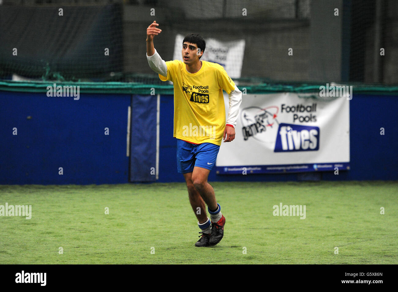 Sport - Street Games Football Pools Fives - Manchester Stock Photo - Alamy