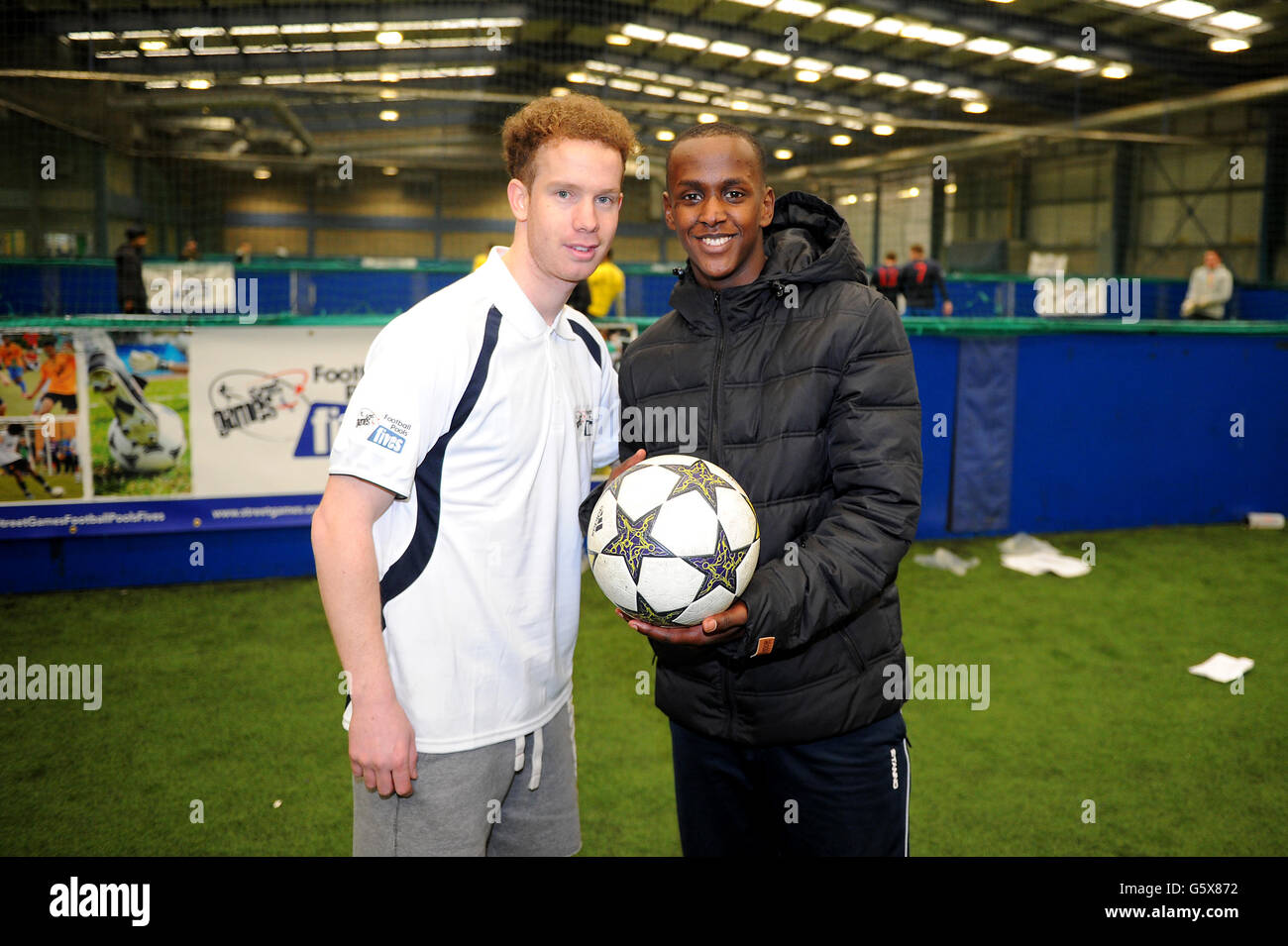 Sport - Street Games Football Pools Fives - Manchester Stock Photo - Alamy