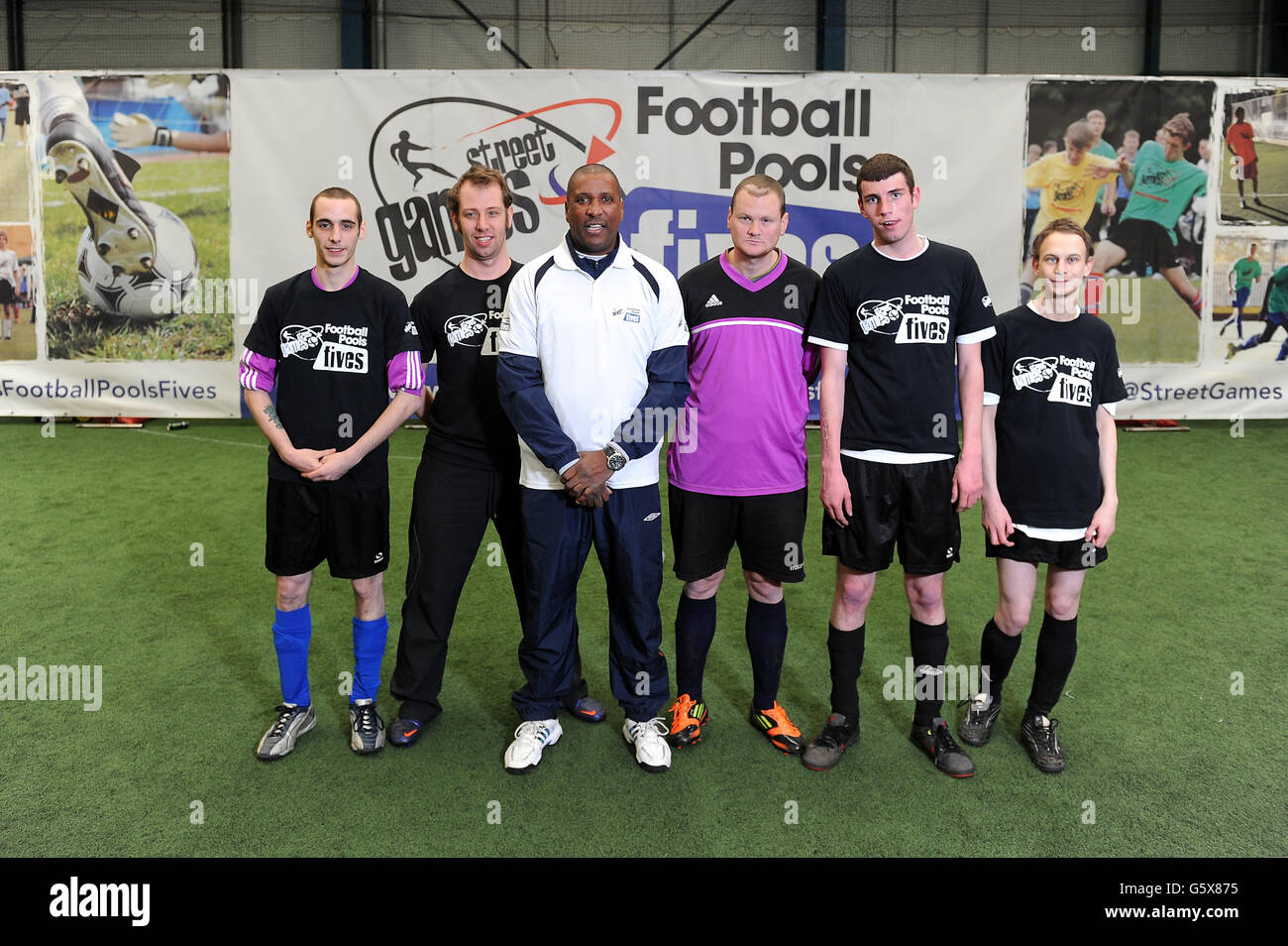 Sport - Street Games Football Pools Fives - Manchester Stock Photo - Alamy