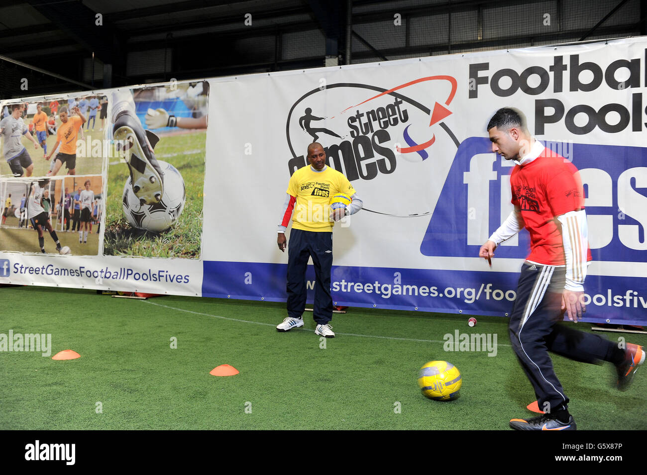 Sport - Street Games Football Pools Fives - Manchester Stock Photo - Alamy