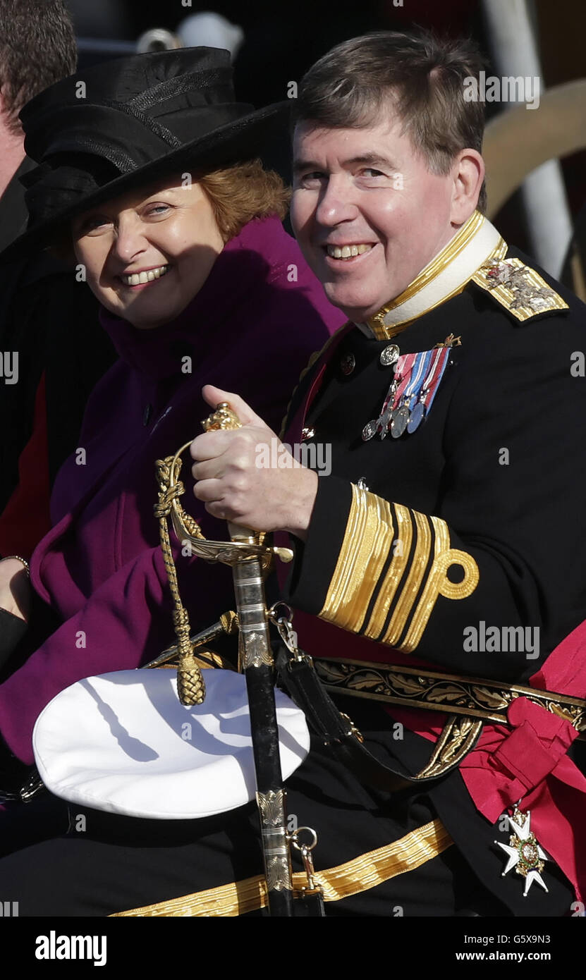 Head of the Navy Admiral Sir Mark Stanhope, during the commissioning ...