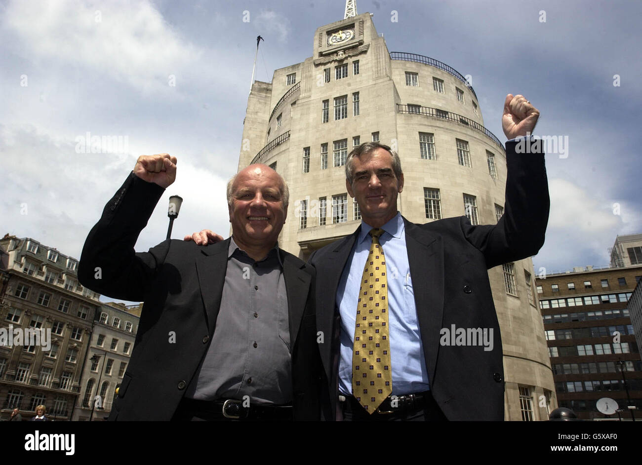 BBC Director General Greg Dyke (left) and Peter Abery, President of ...