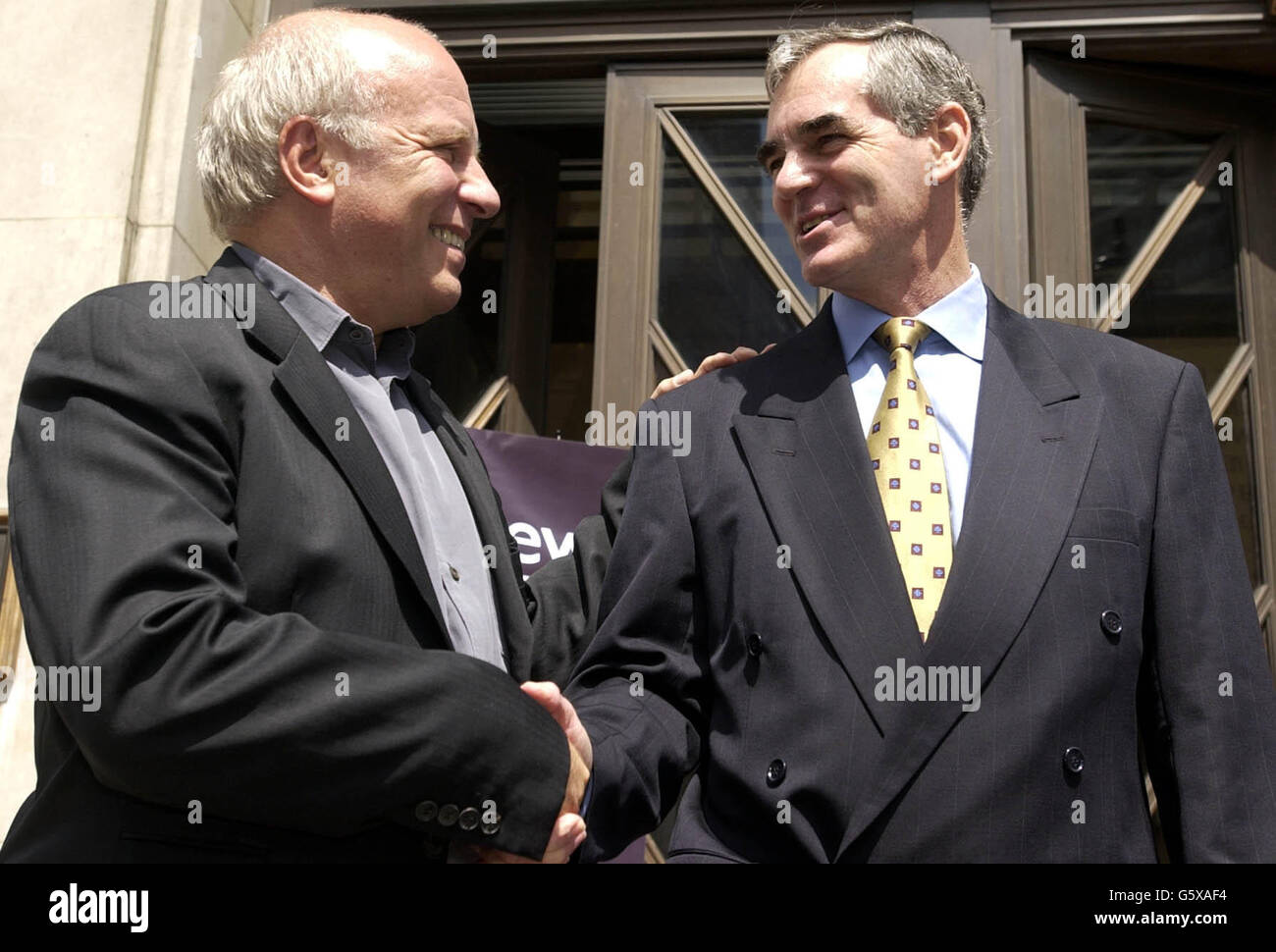 BBC Director General Greg Dyke (left) and Peter Abery, President of ...