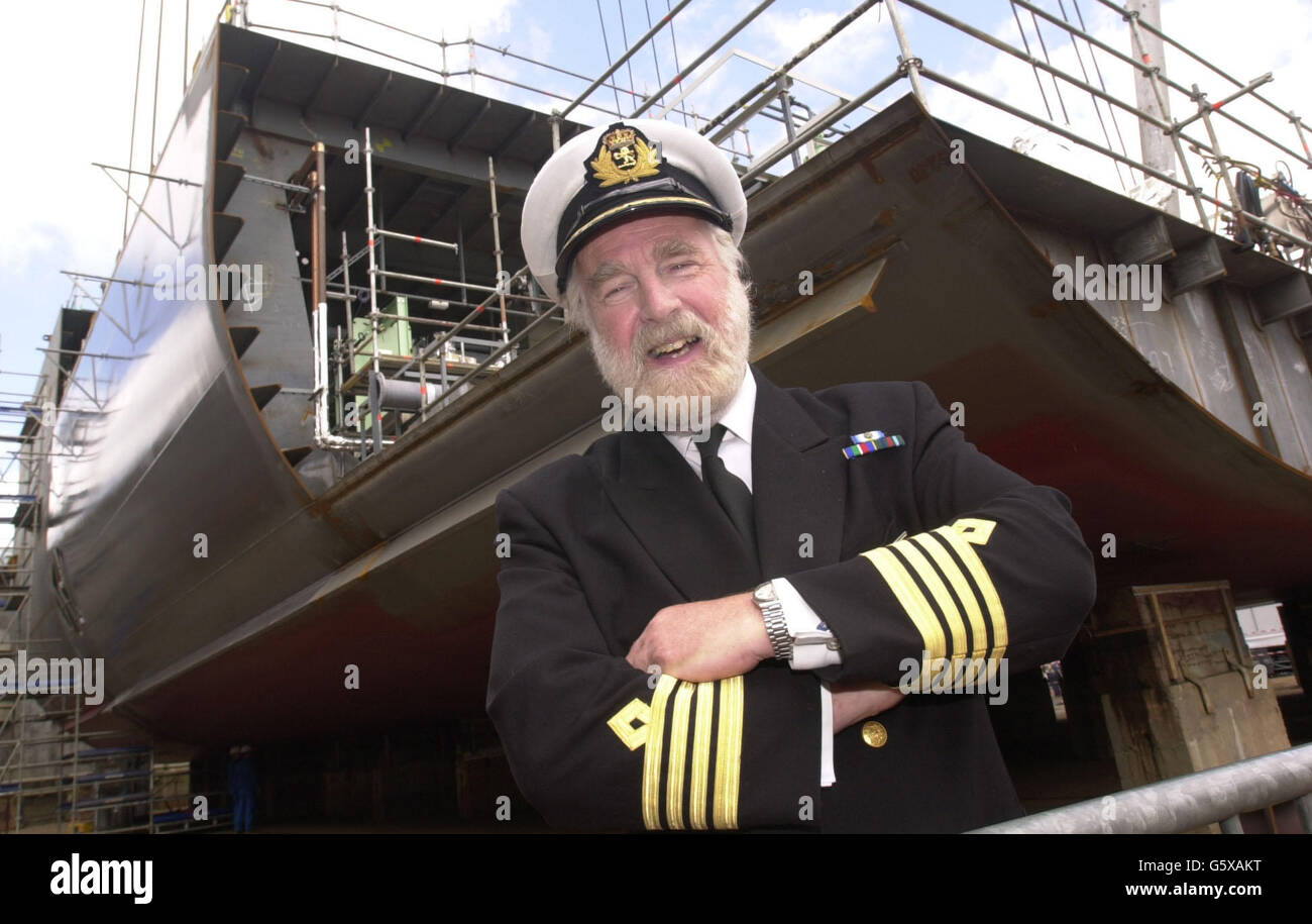 Captain Ron Warwick at the Alstom Chantiers de L'Atlantique ship yard ...