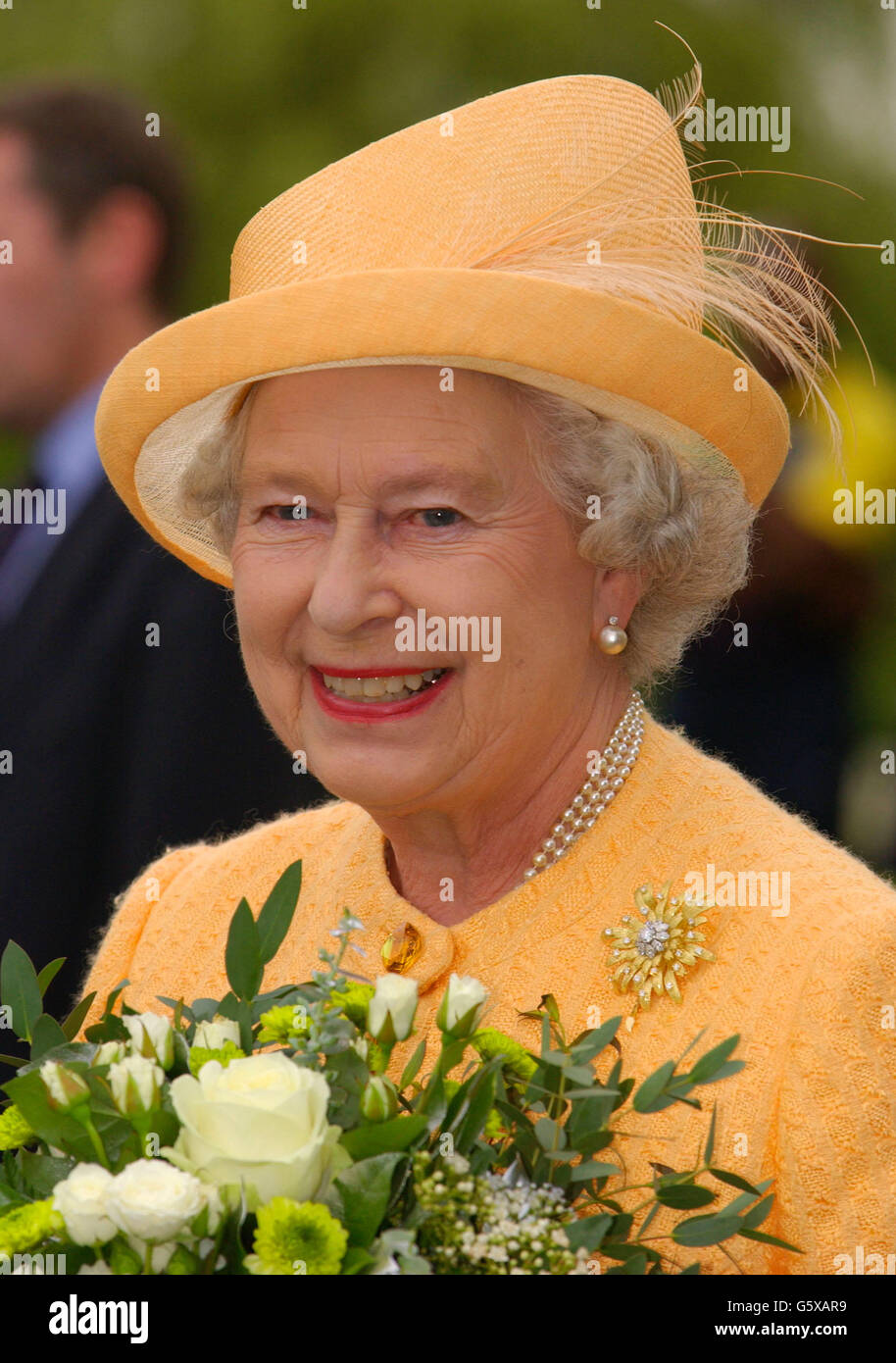 Britain's Queen Elizabeth II at the National Sports Centre on ...
