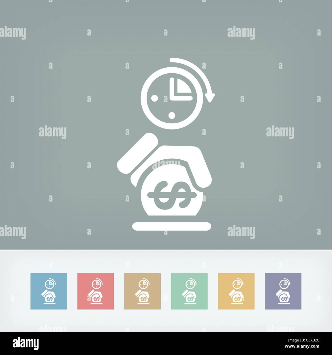 Money time icon Stock Vector Image & Art - Alamy