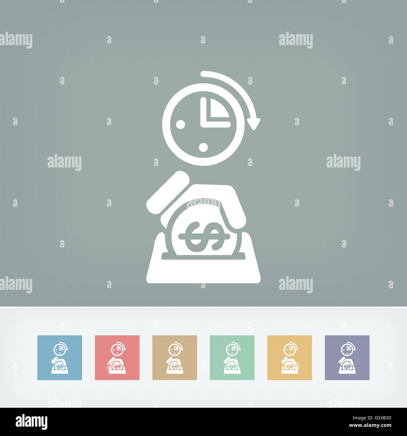 Money time icon Stock Vector Image & Art - Alamy