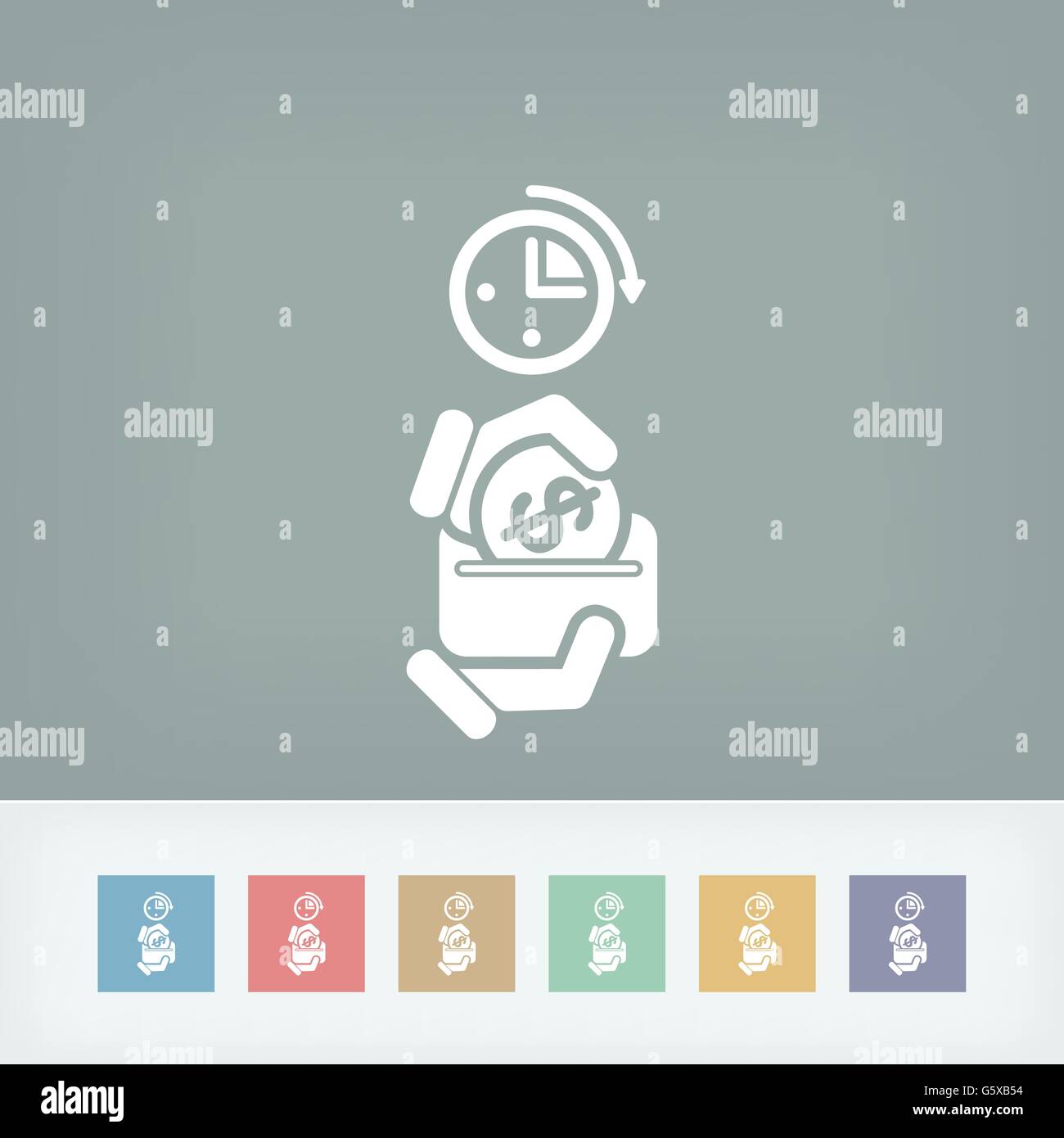 Money time icon Stock Vector Image & Art - Alamy
