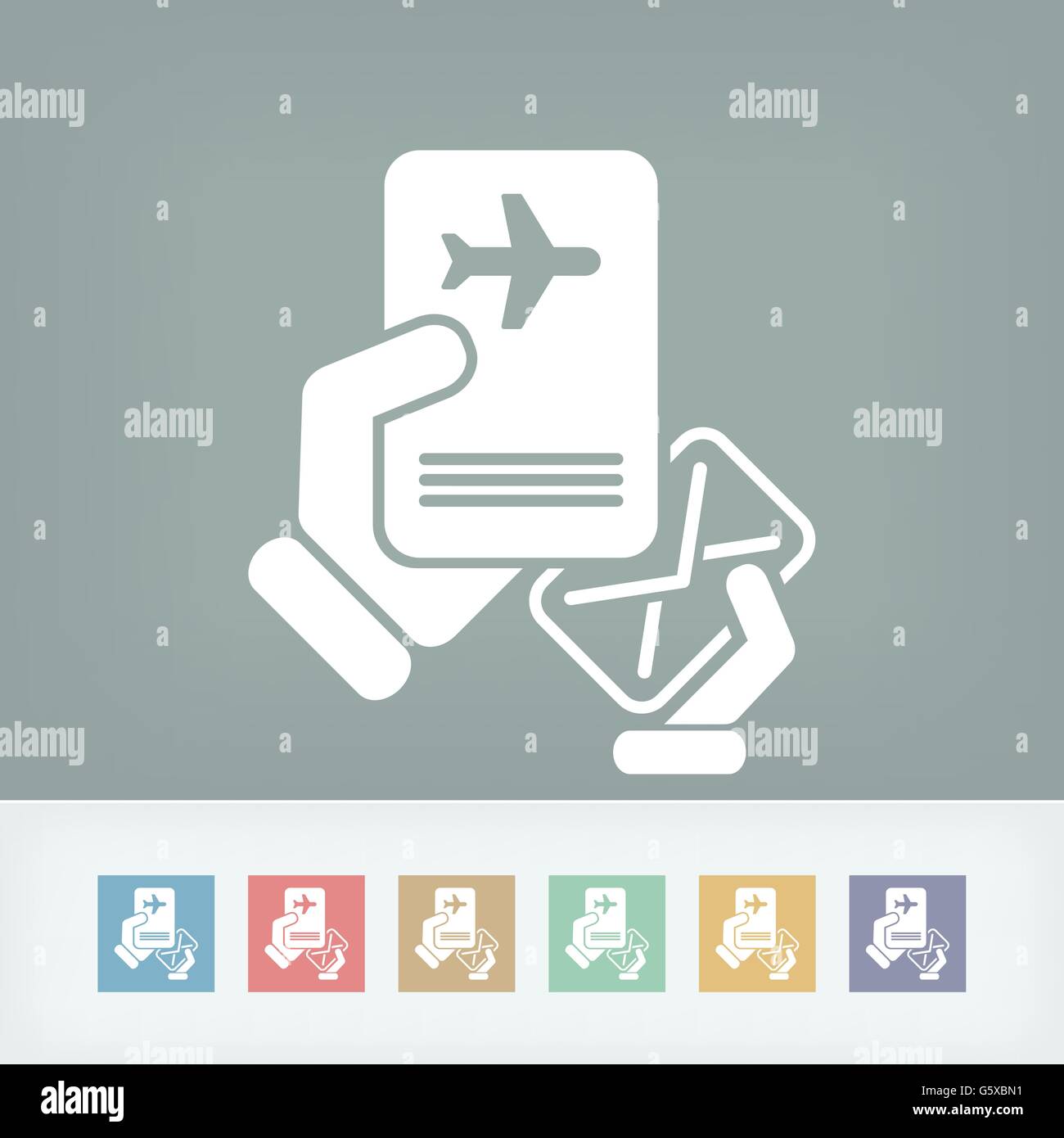 Mail with travel document Stock Vector Image & Art - Alamy