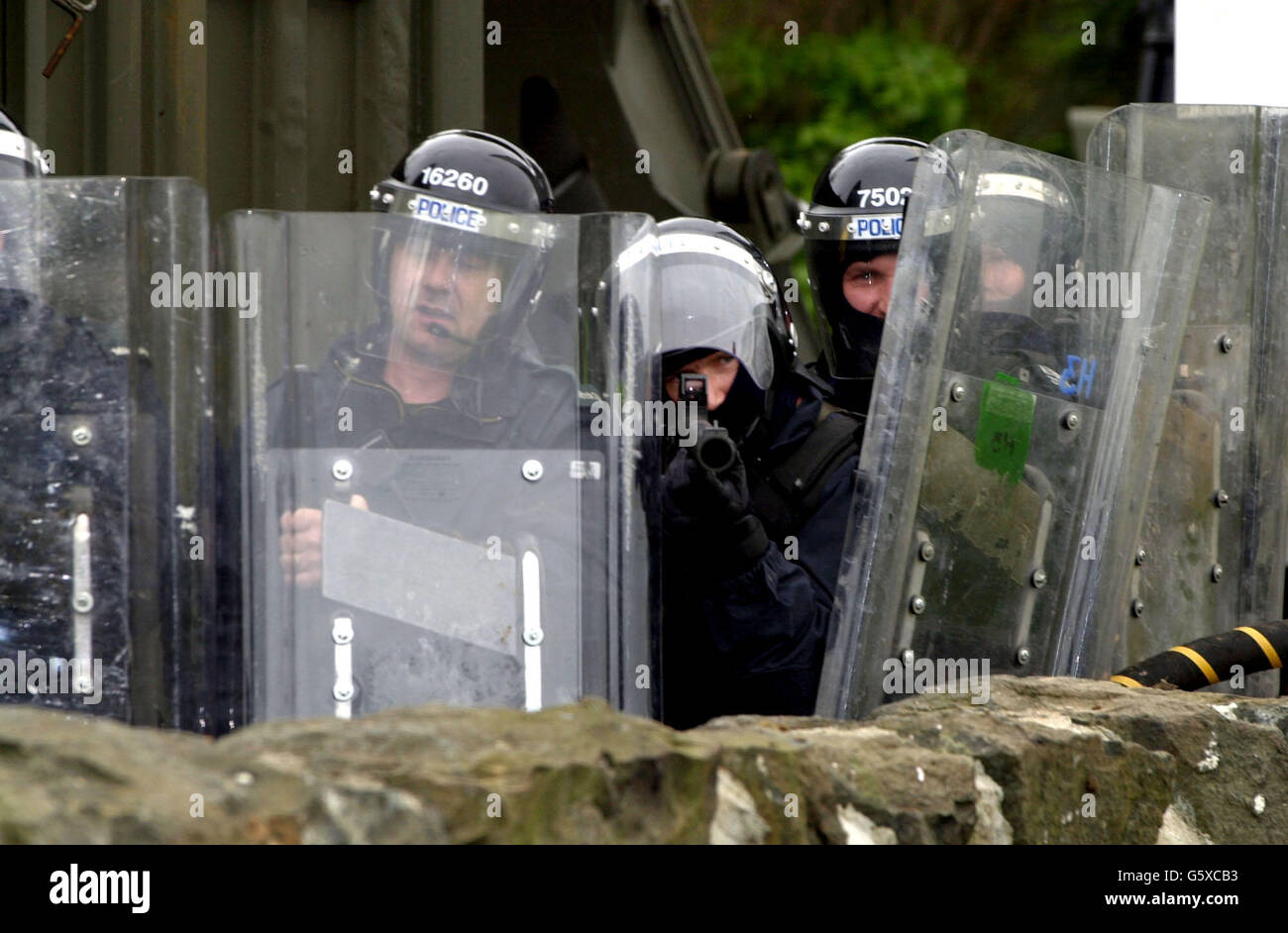 From which four people have been taken to hospital hi-res stock ...