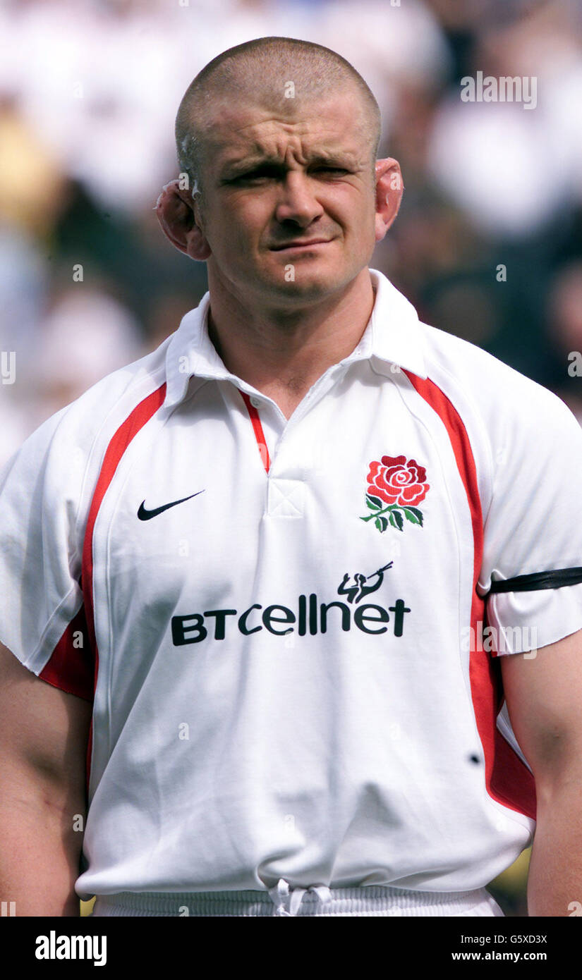 Italy v England - Rowntree. Graham Rowntree of England during the ...