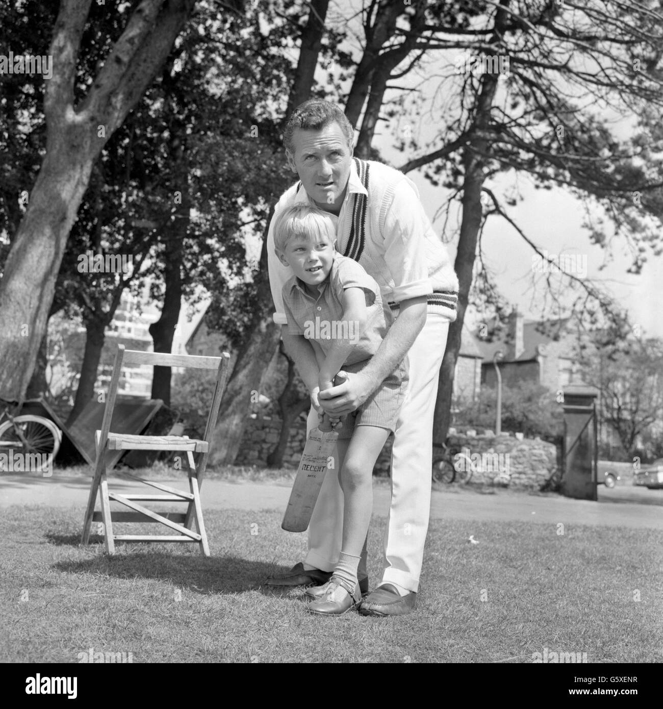 Somerset captain brian langford hi-res stock photography and images - Alamy