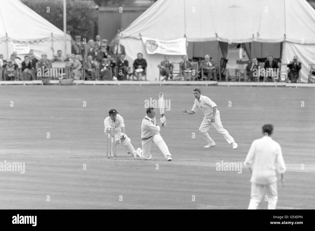 Brian A. Langford, Somerset County Cricket Club right-hand batsman and ...