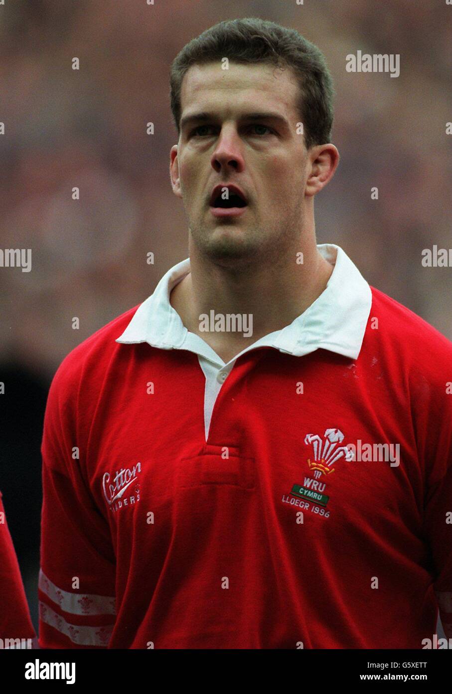 England v Wales. Rugby Union. Gareth Llewellyn, Wales Stock Photo - Alamy