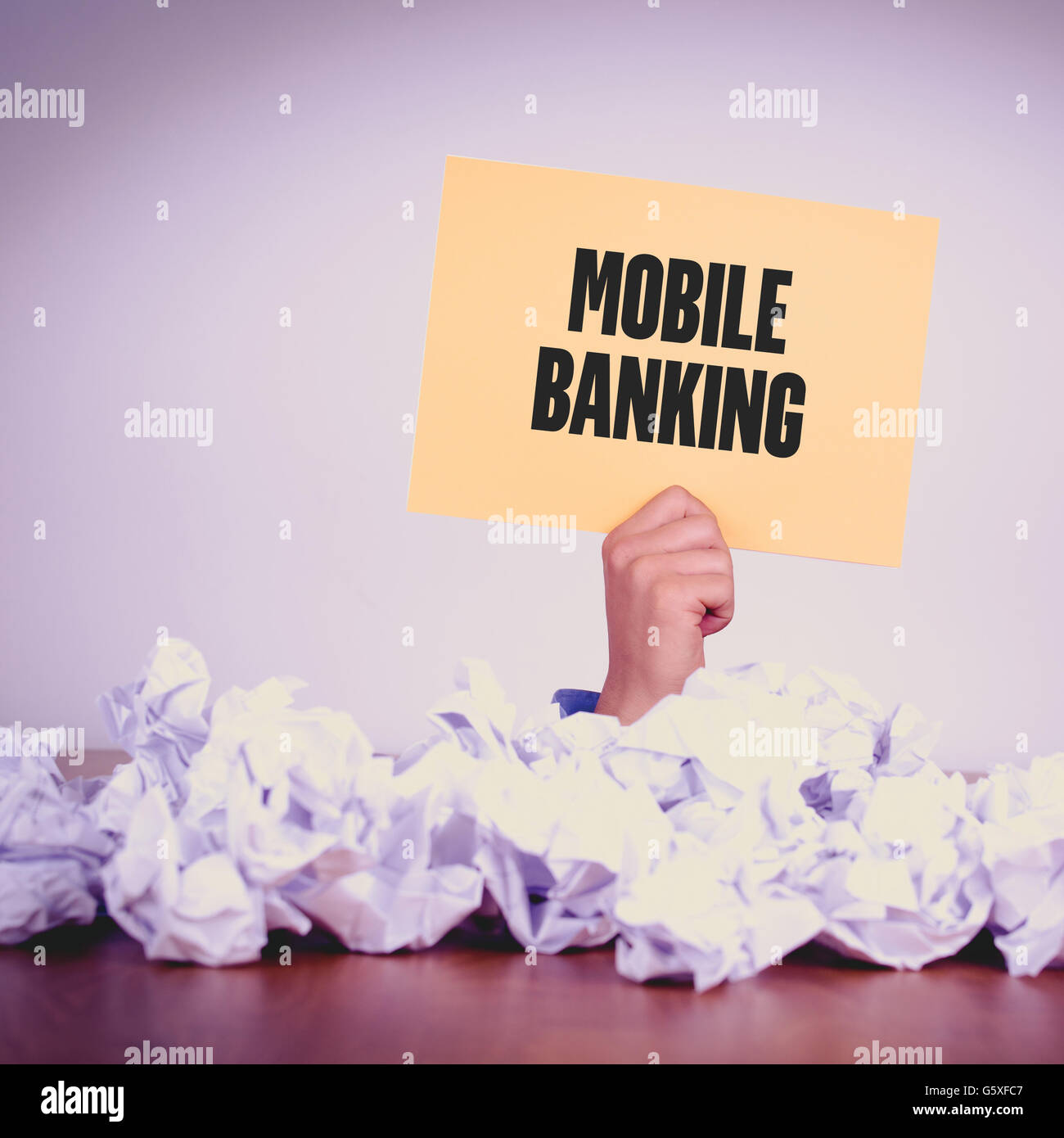 Hand holding mobile banking hi-res stock photography and images - Alamy
