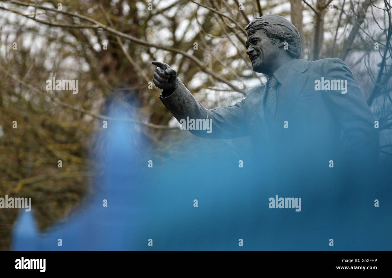 Statue of former Ipswich Town and England manager Sir Bobby Robson ...