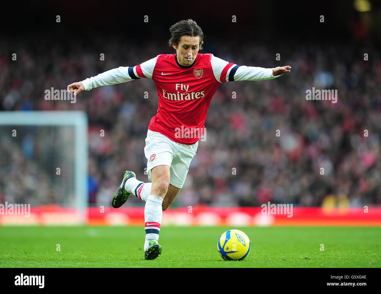 Emirates stadium tomas rosicky hi-res stock photography and images - Alamy