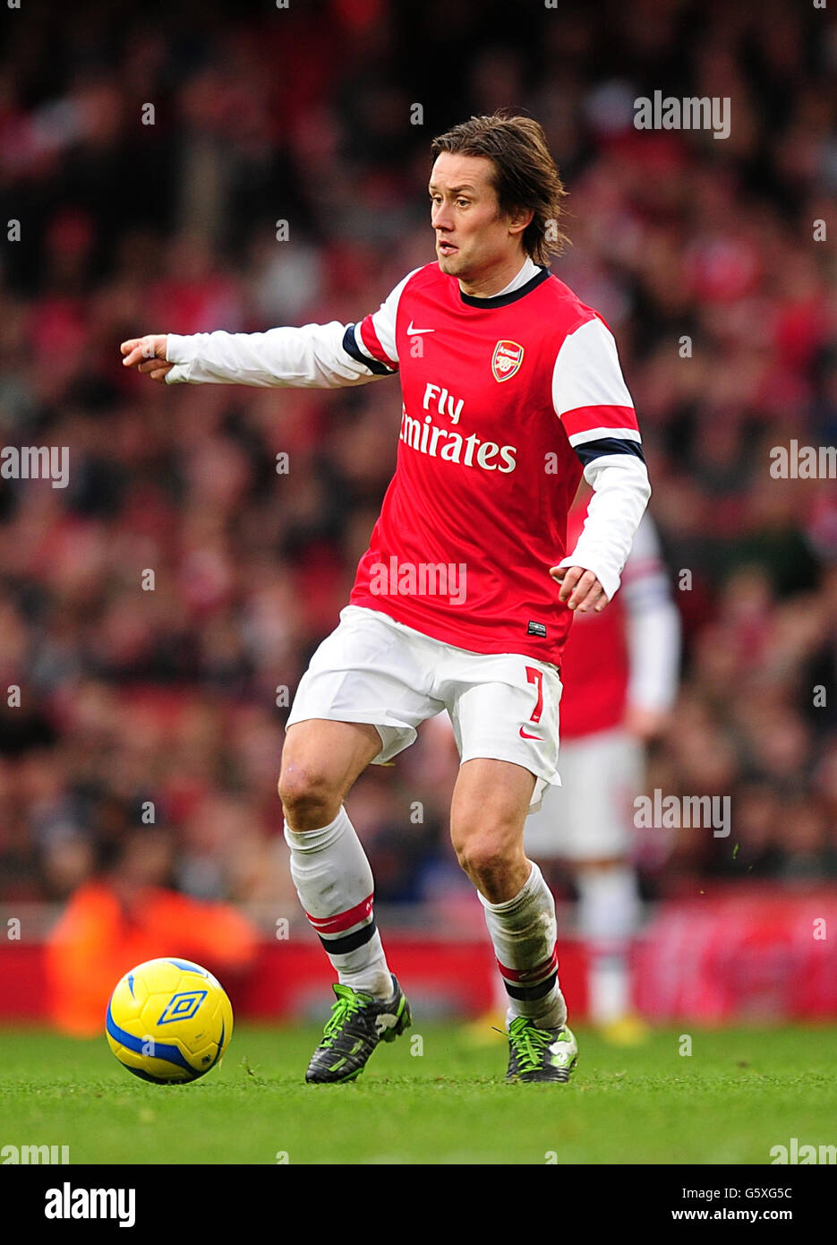 Emirates stadium tomas rosicky hi-res stock photography and images - Alamy