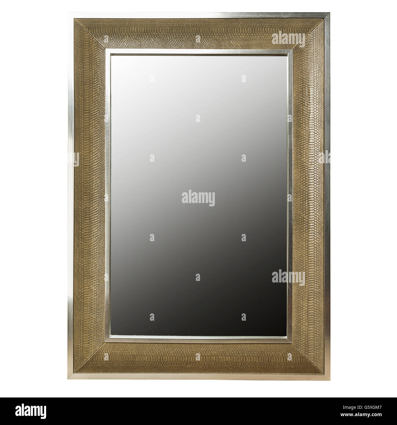 Luxury mirror or empty picture frame isolated on white background Stock ...