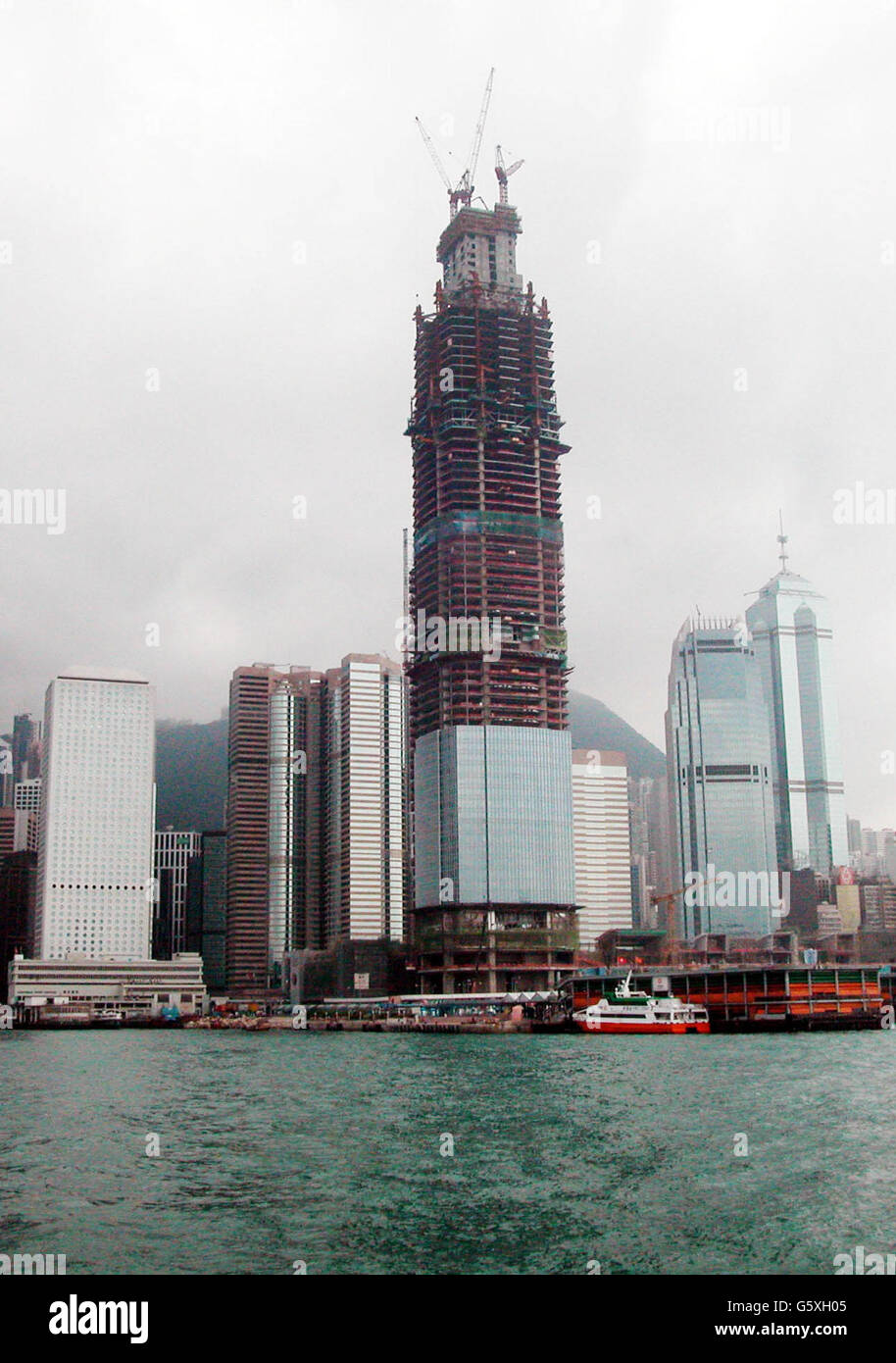 A new skyscraper, The International Finance Centre (IFC Building) goes ...