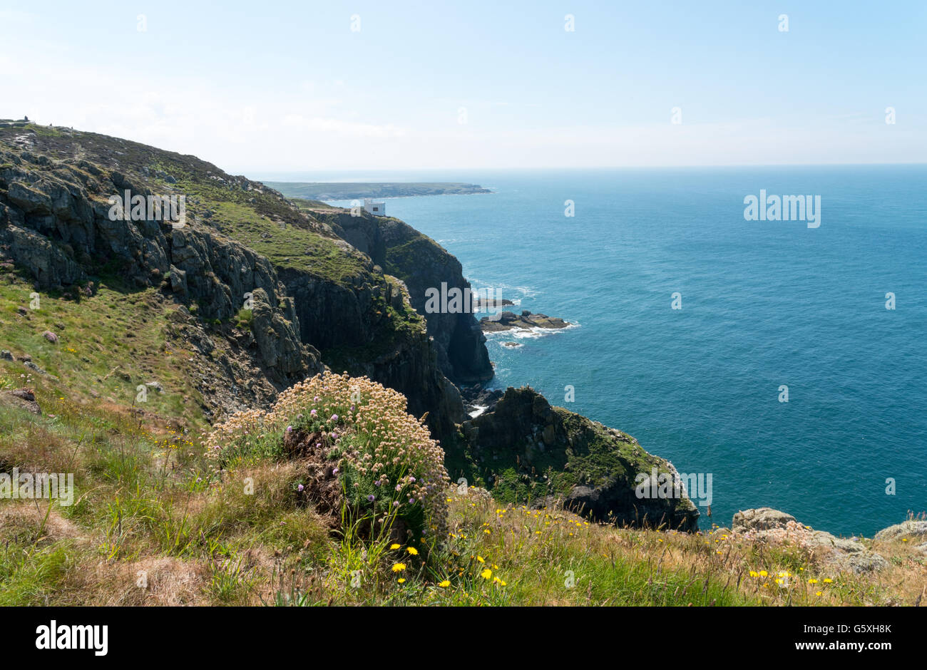 Elin's Tower on the cliffs Stock Photo - Alamy