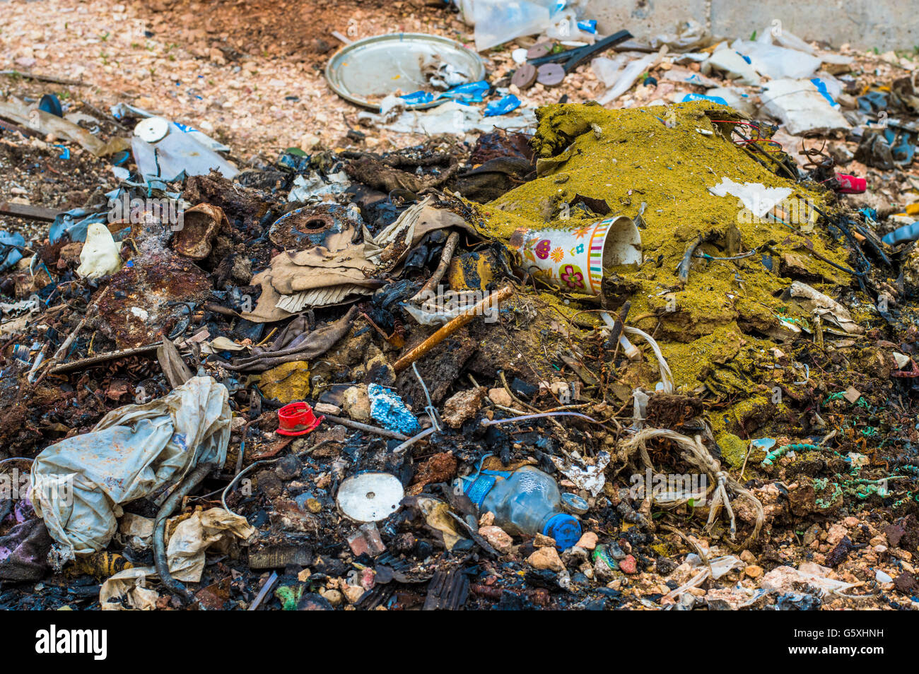 Dumping Trash Outdoors Stock Photo - Alamy