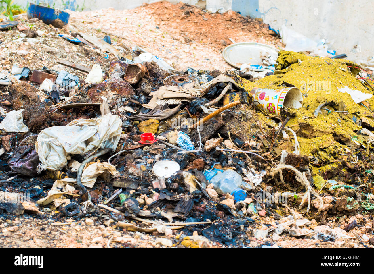 Dumping Trash Outdoors Stock Photo - Alamy