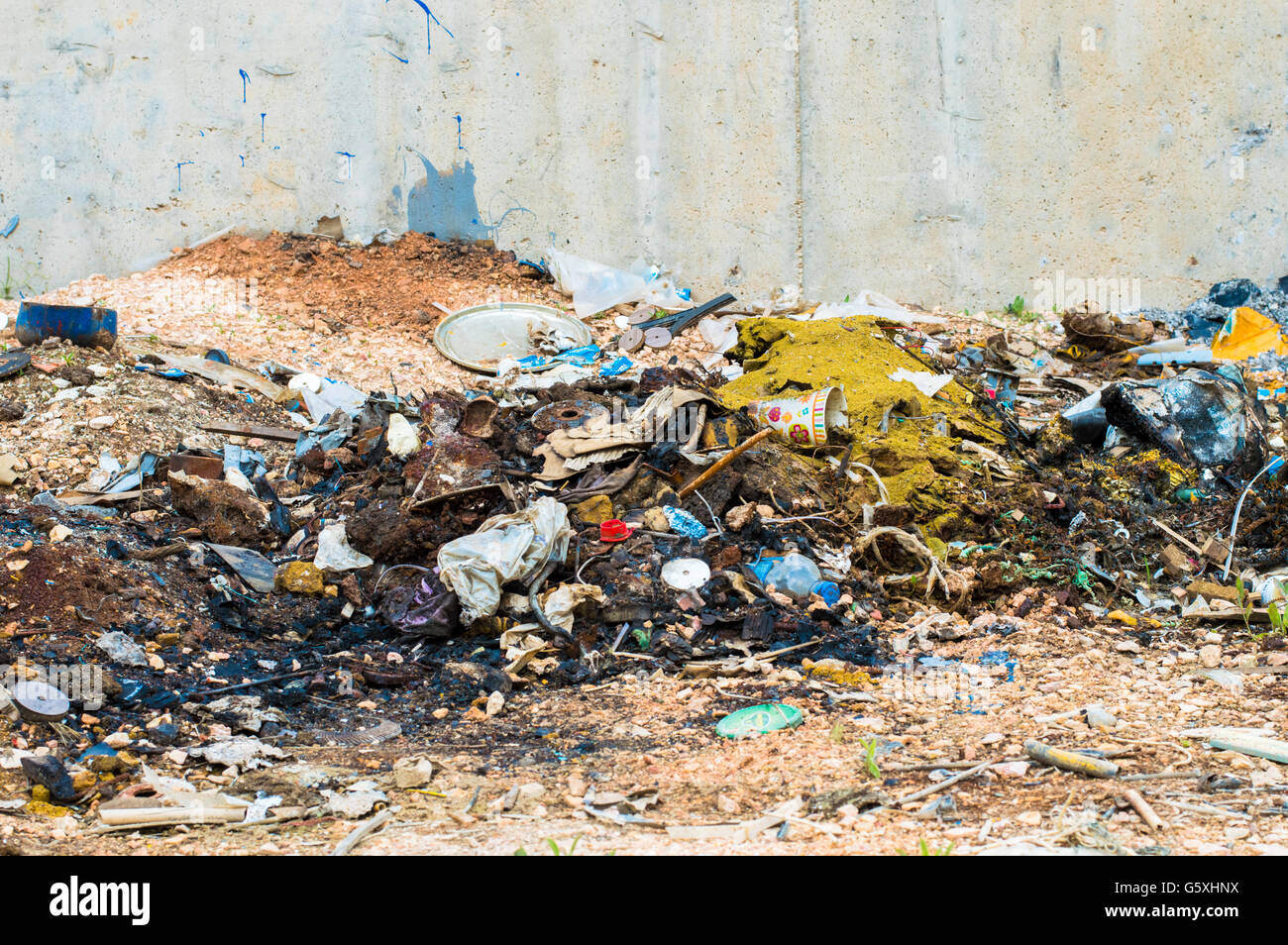Dumping Trash Outdoors Stock Photo - Alamy