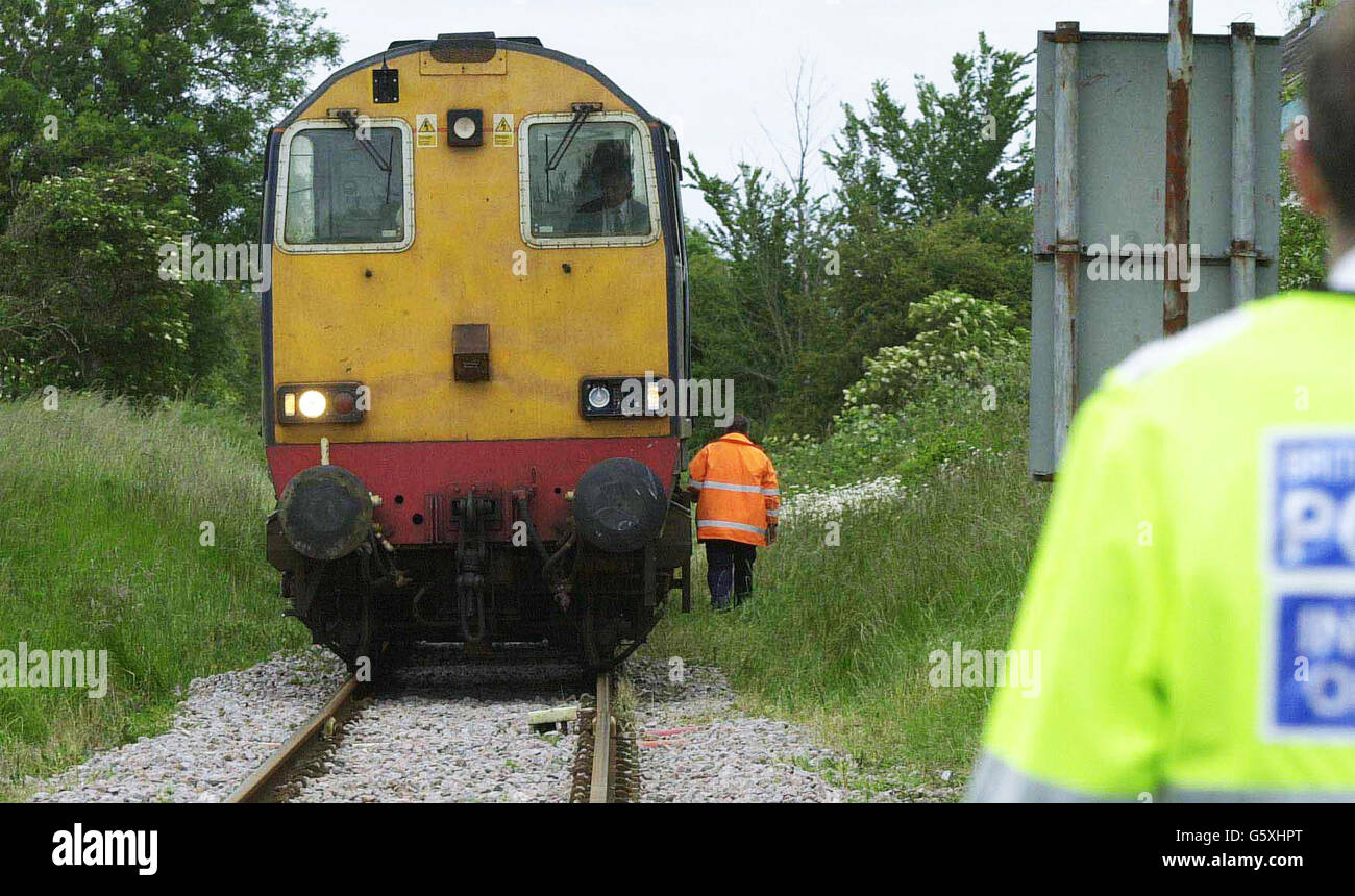 Train crash in Kent Stock Photo - Alamy