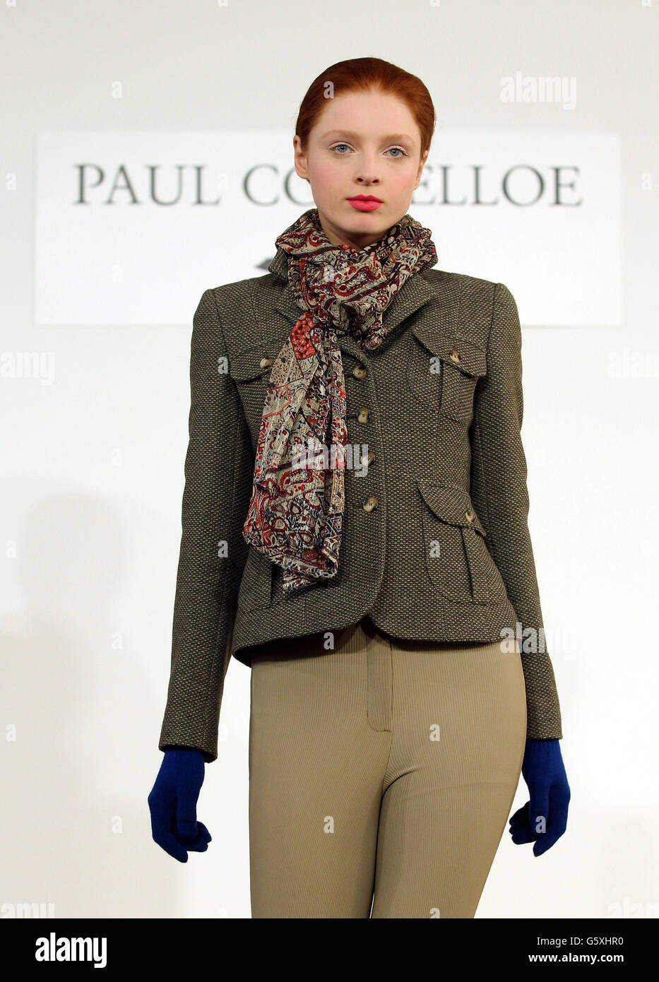 Models on the catwalk during the Paul Costelloe Autumn/Winter 2013 ...