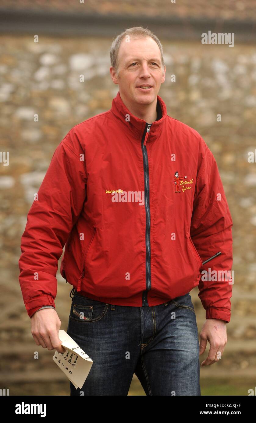 Trainer David Pipe during the visit to David Pipes Stables at Pond ...