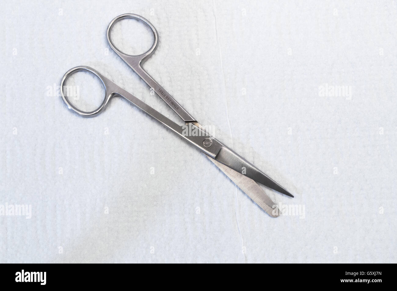 Stainless steel medical scissors Stock Photo - Alamy
