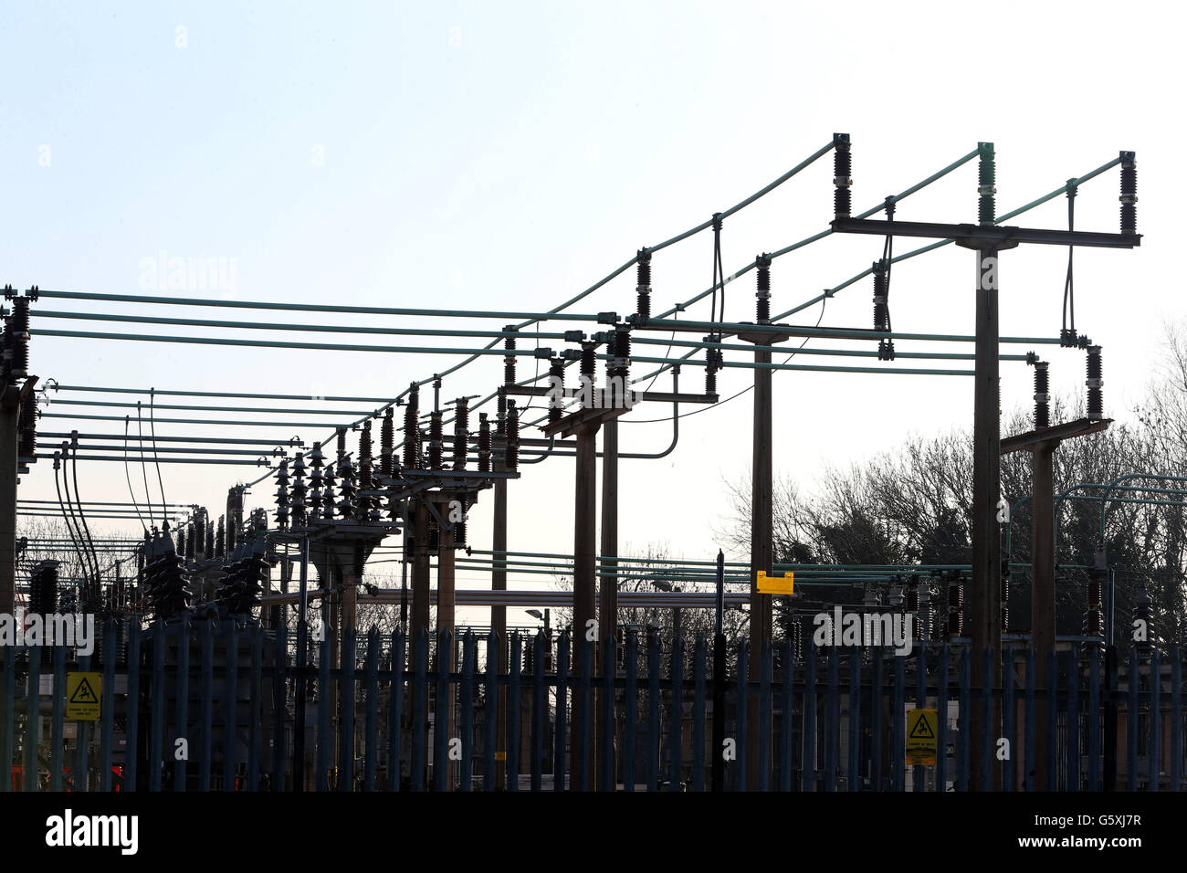 A general view of the North Hyde National Grid Substation in Hayes ...