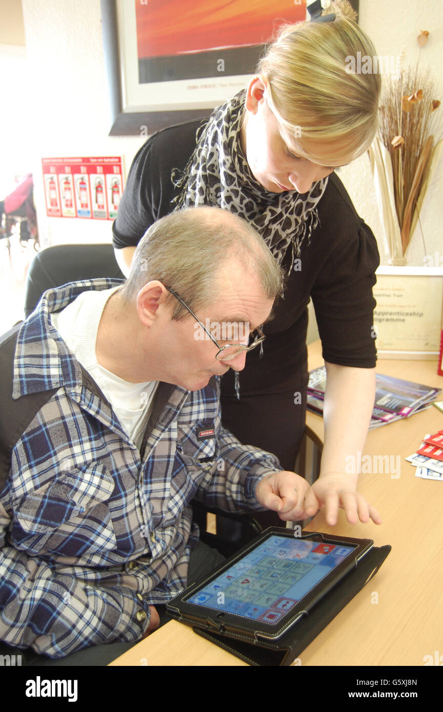 App helps man talk 20 years hi-res stock photography and images - Alamy