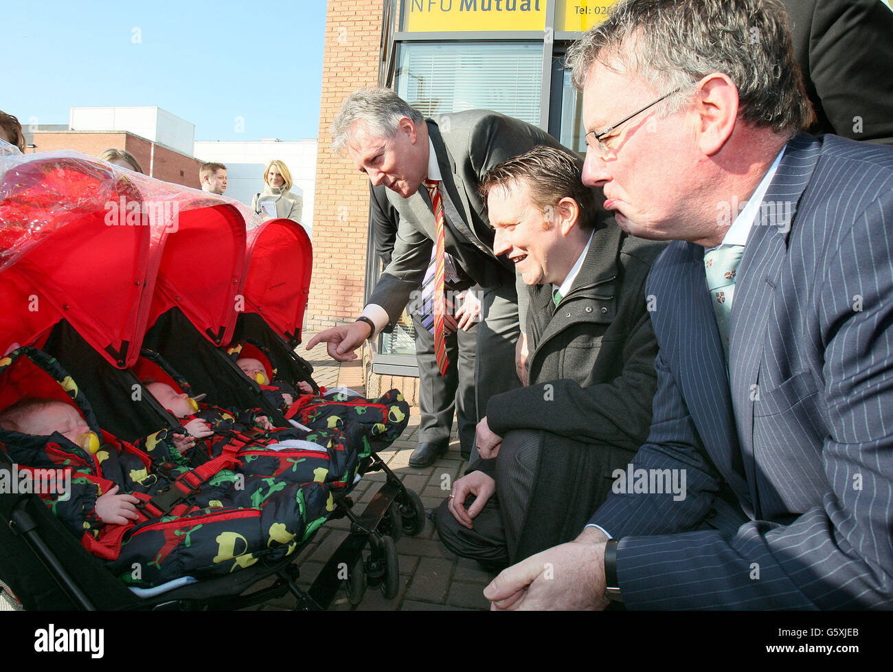 Peter Robinson (left) DUP Leader and Mike Nesbitt (right) Ulster ...