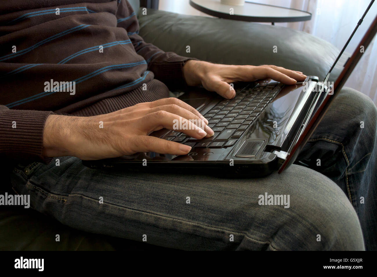 Man type on keyboard hi-res stock photography and images - Alamy