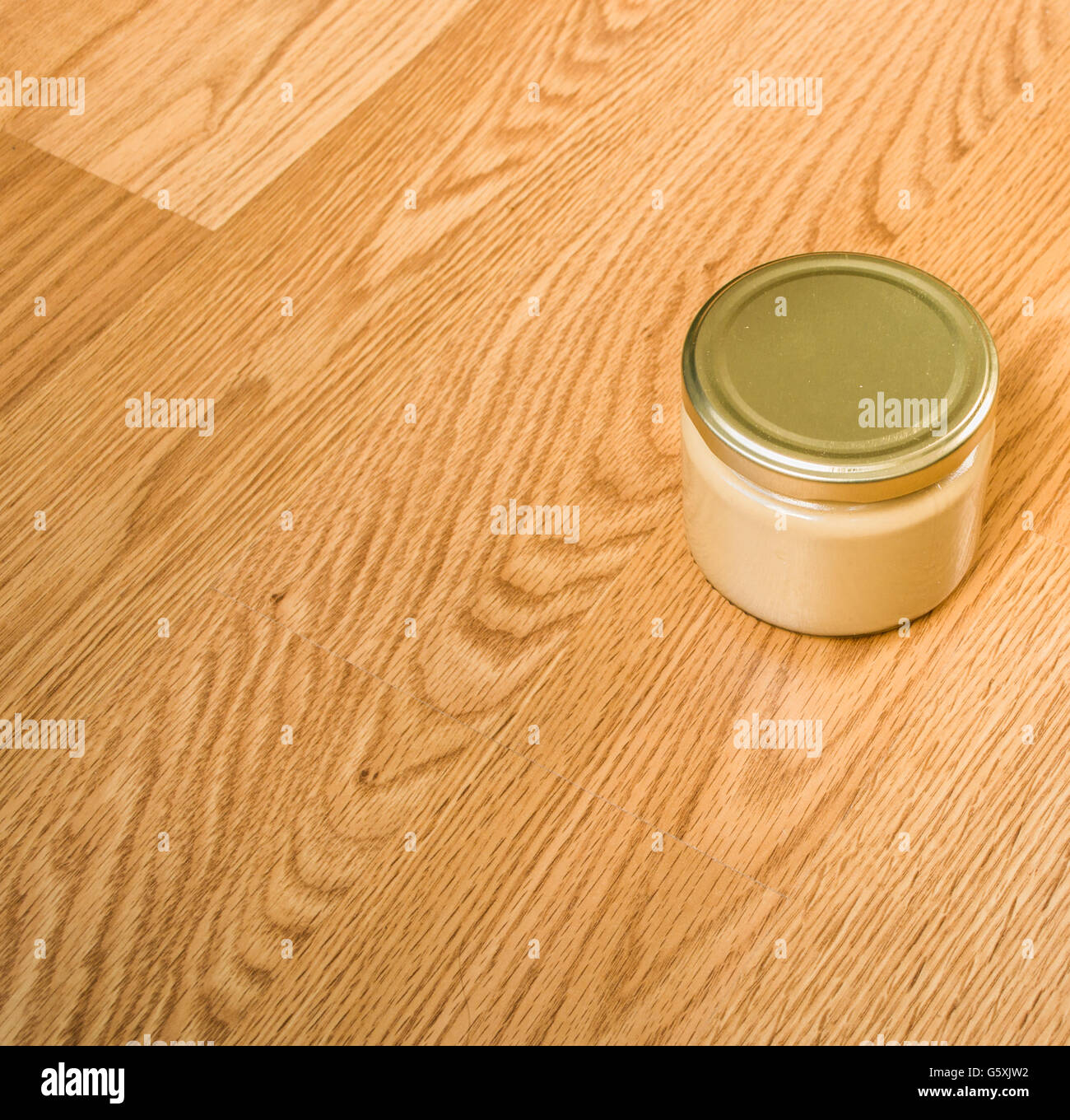 Glass jar with lid Stock Photo - Alamy