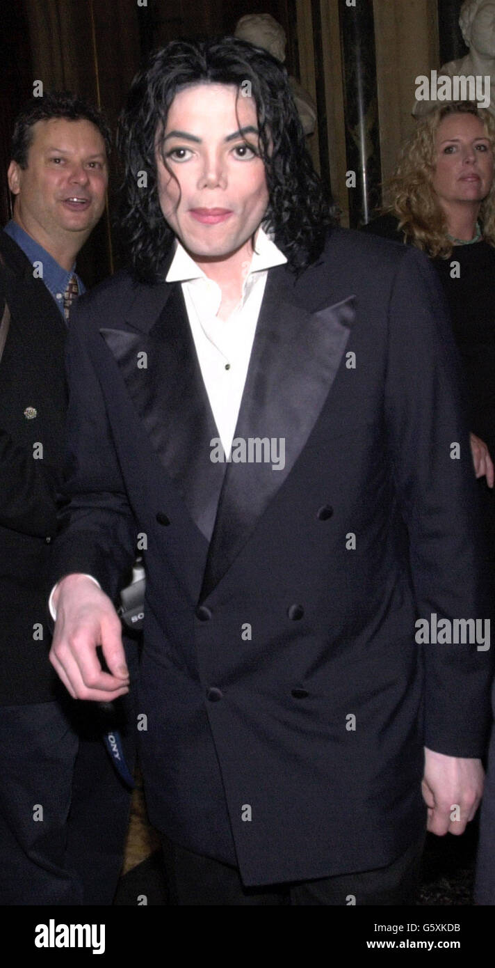 US singer Michael Jackson during a tour of the Houses of Parliment, in ...