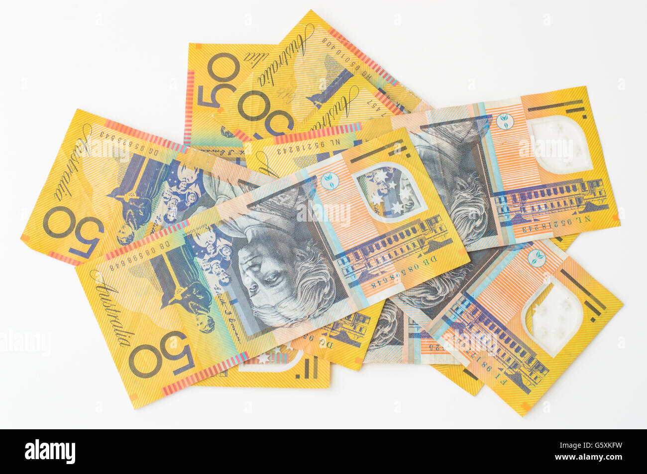 Australian Money - Aussie currency background Stock Photo - Alamy