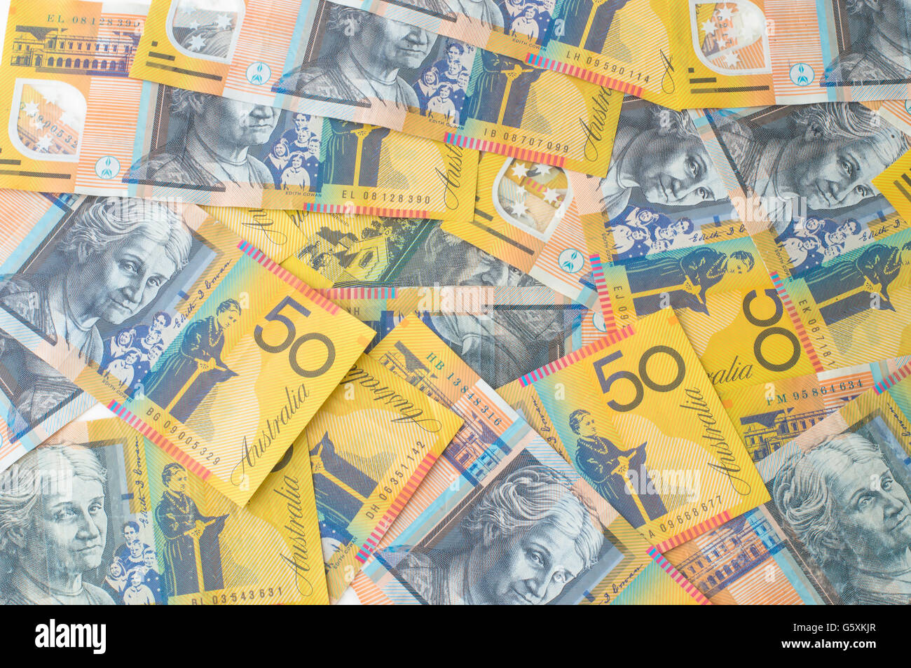 Australian Money - Aussie currency background Stock Photo - Alamy