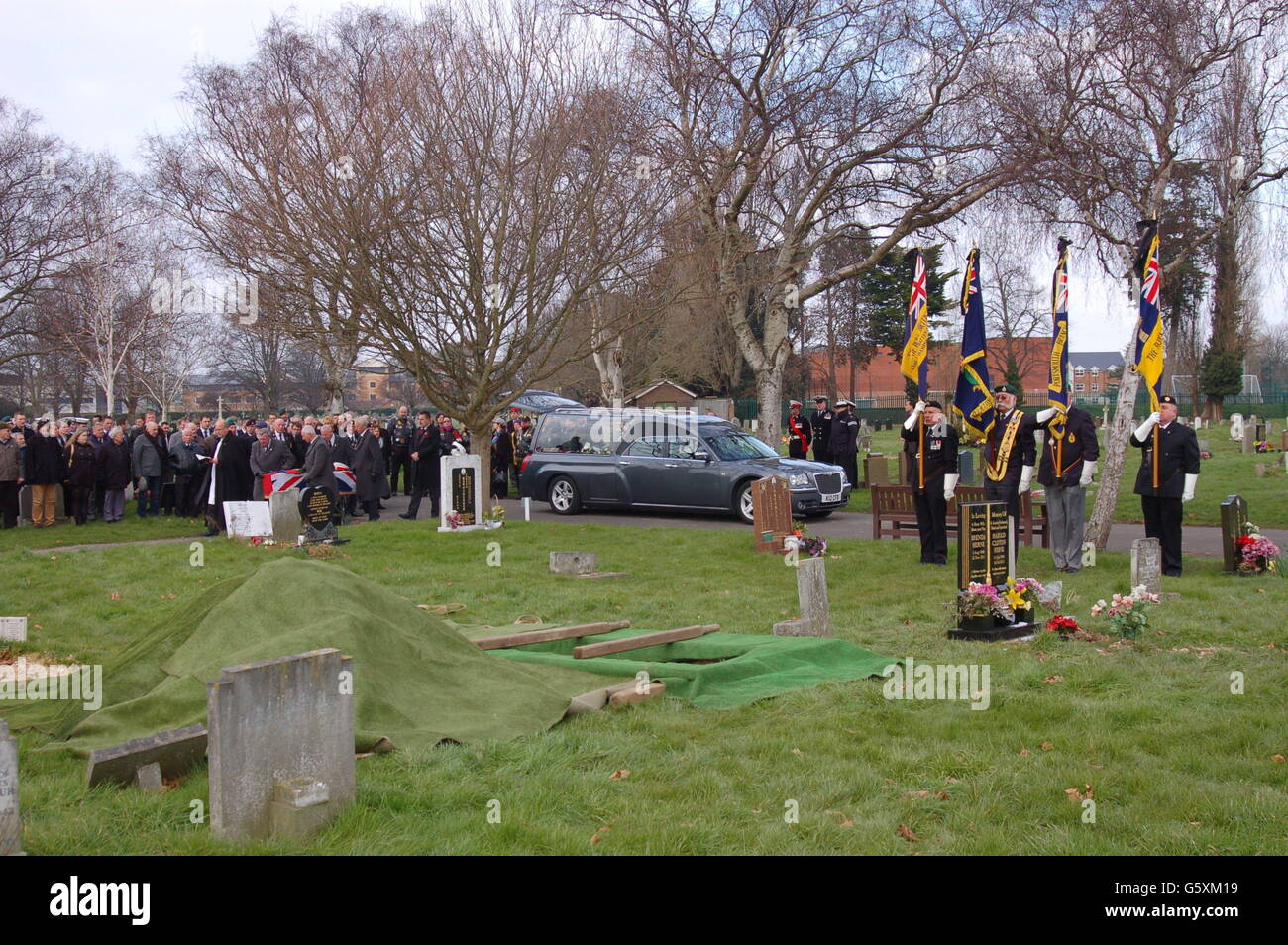 Mourners attend Facebook funeral Stock Photo - Alamy