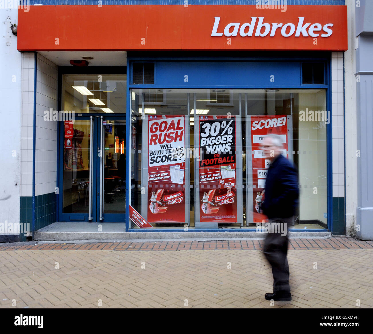 A general view of Ladbrokes in Chelmsford town centre, Essex. PRESS ...