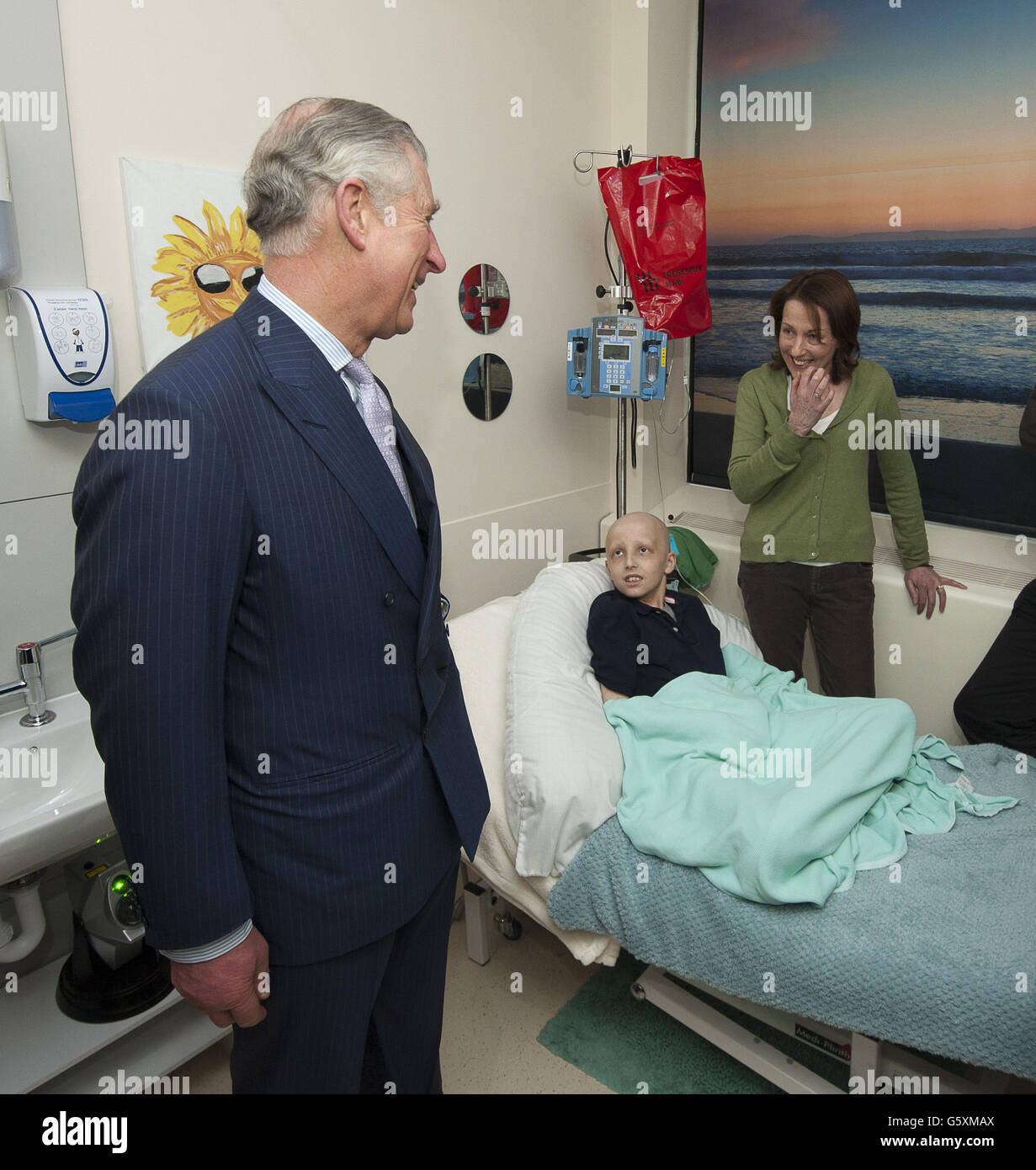 The Prince of Wales 11 year old brain tumor patient Marcus Henson and ...