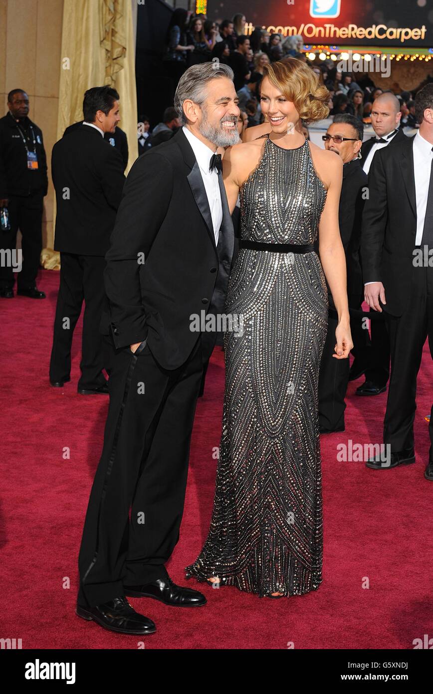 George Clooney And Stacy Keibler Oscars 2022