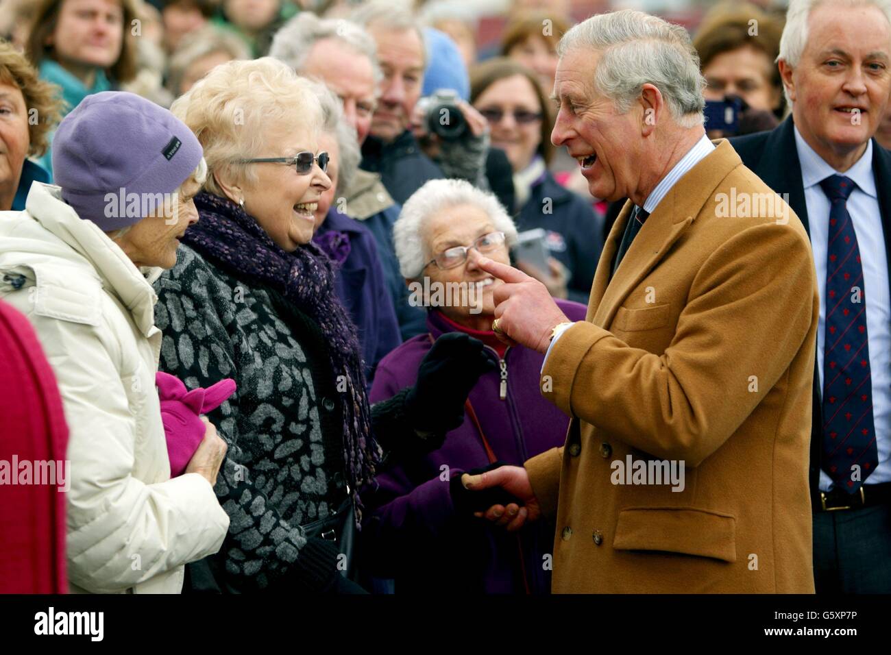 Royal Devon visit Stock Photo - Alamy