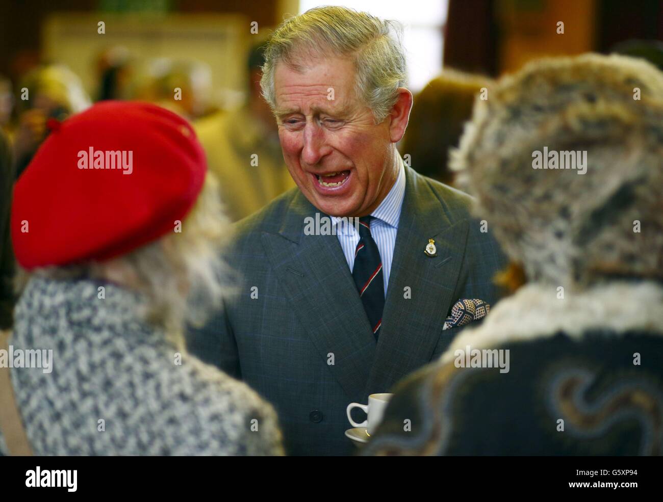 Royal Devon visit Stock Photo - Alamy
