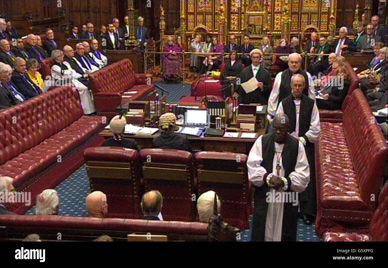 From top to bottom the bishop of london richard chartres hi-res stock ...