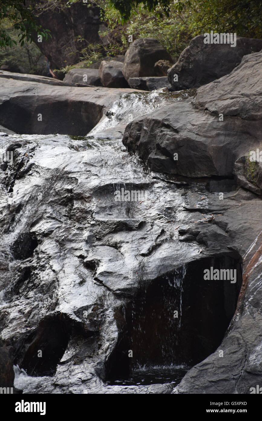 Meenmutty waterfalls hi-res stock photography and images - Alamy